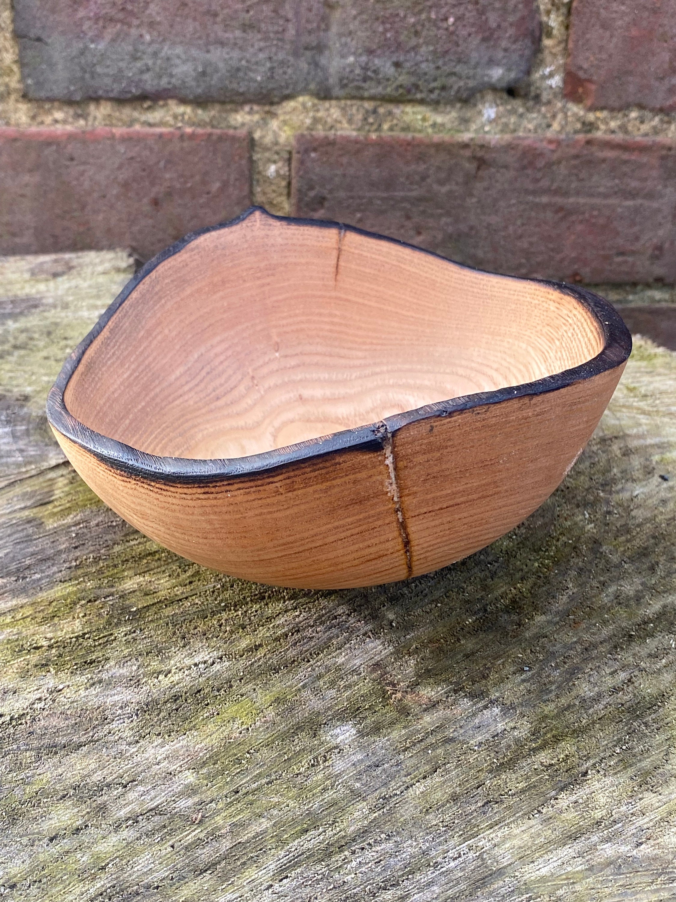 Sweet Chestnut Bowl Live Edge Bowl Wooden Bowl Wood Art Hand Crafted ...