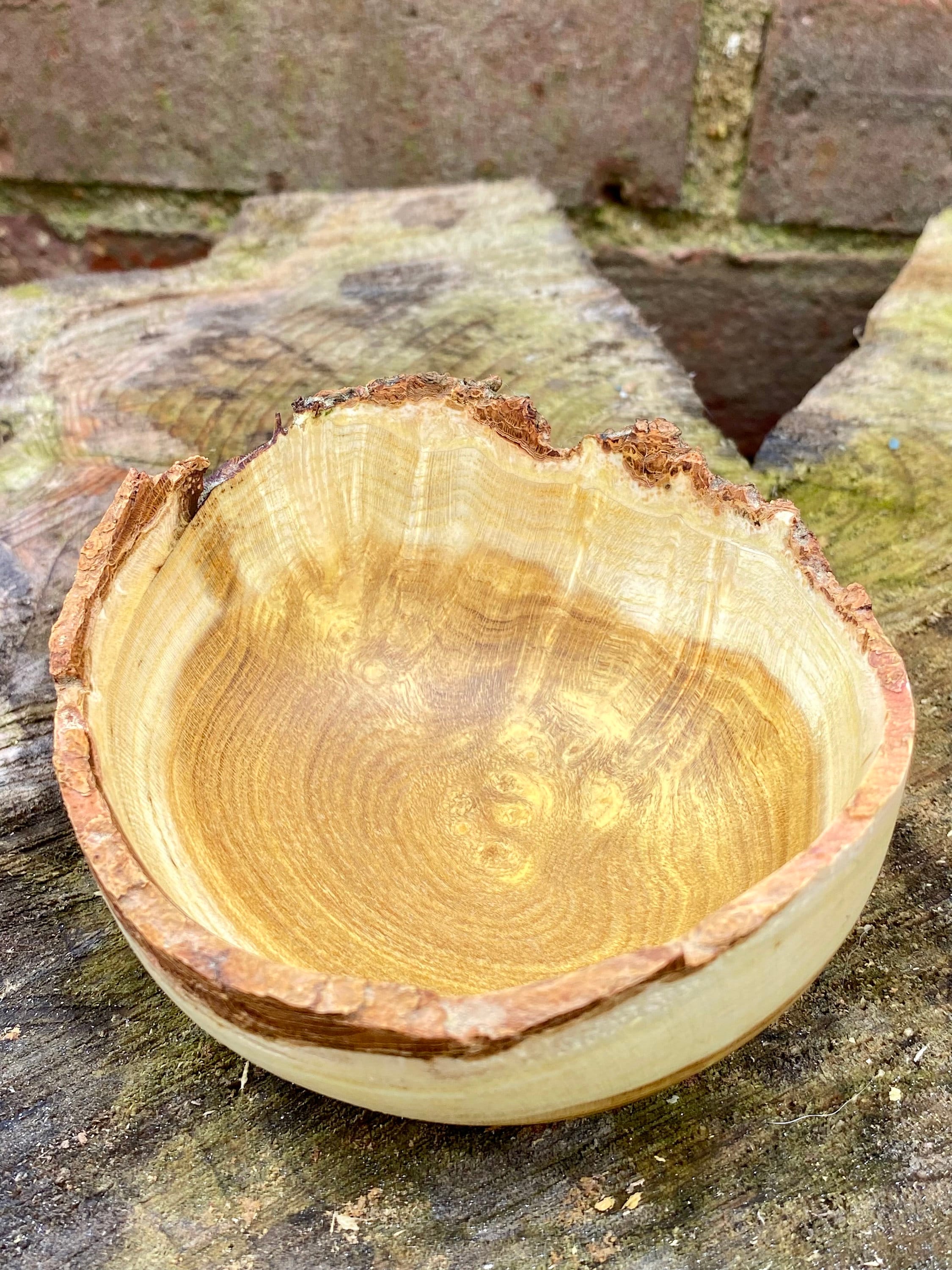 Burr Mulberry Live Edge Wooden Bowl Natural Edge Bowl. Wood Sculpture ...