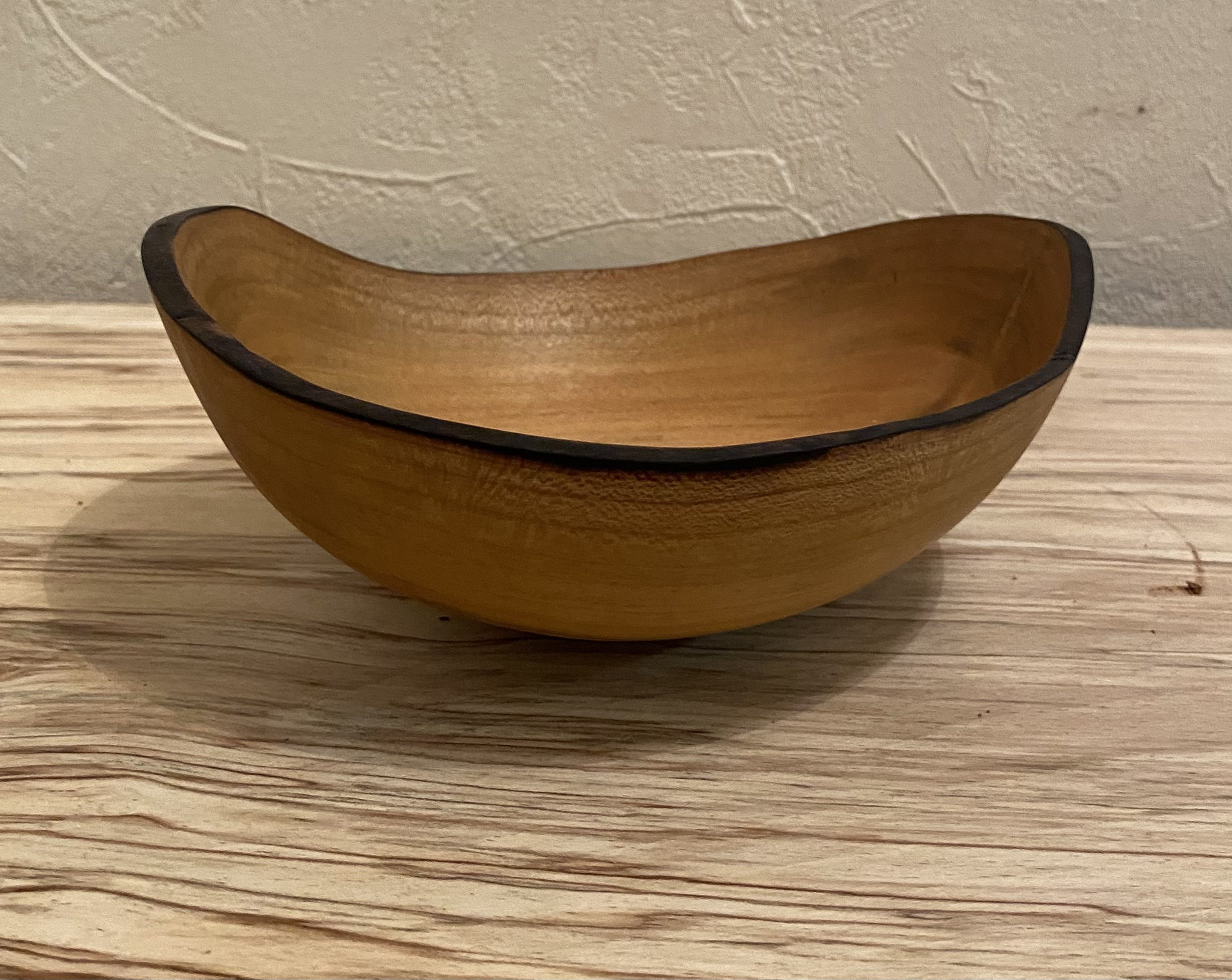 Natural Edge Cherry Wood Bowl. Live Edge Cherry Bowl. Wooden Bowl. Wood ...