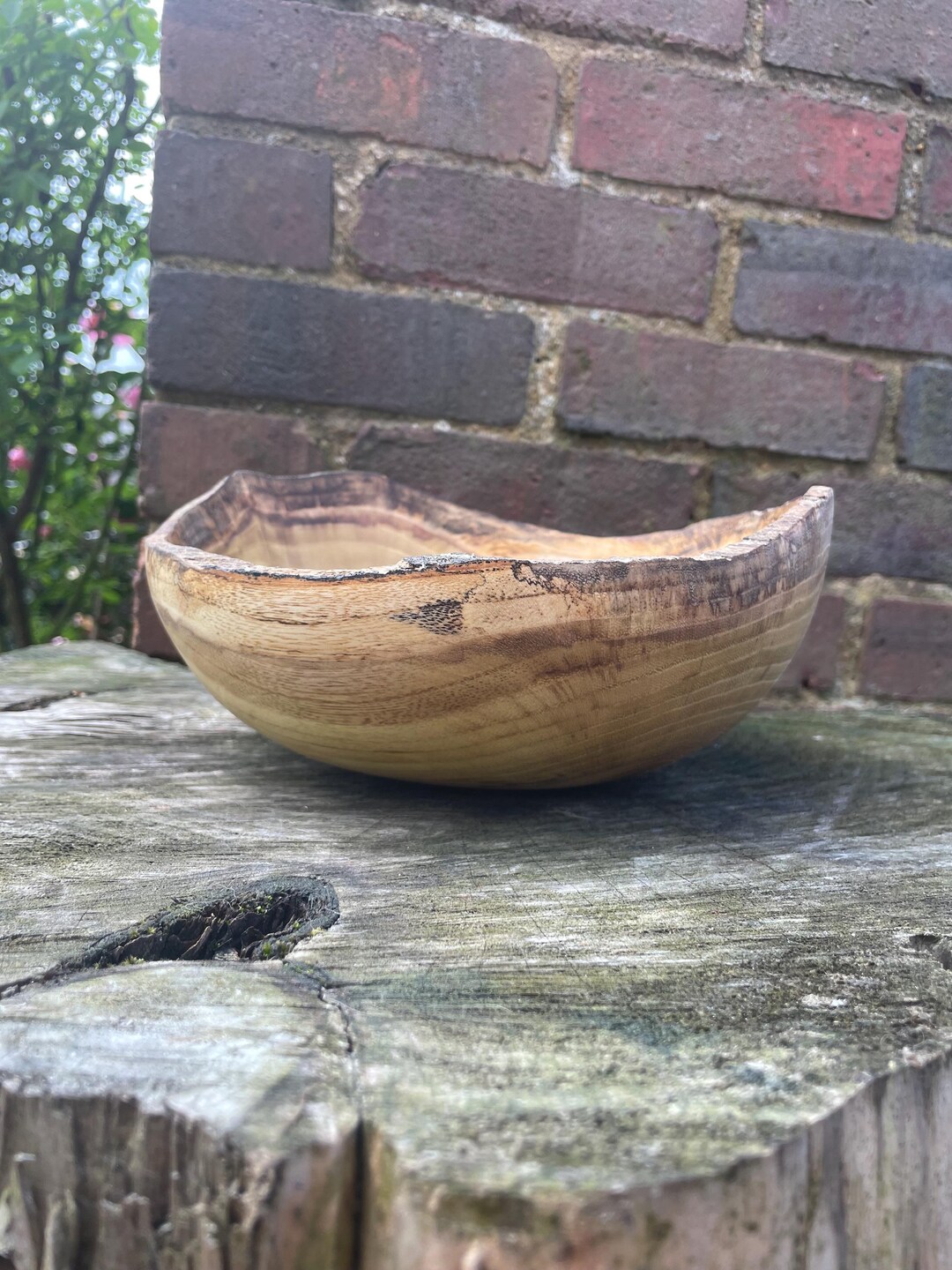 Robinia Natural Edge Bowl Live Edge Bowl Wooden Bowl Crotch Wood Bowl ...