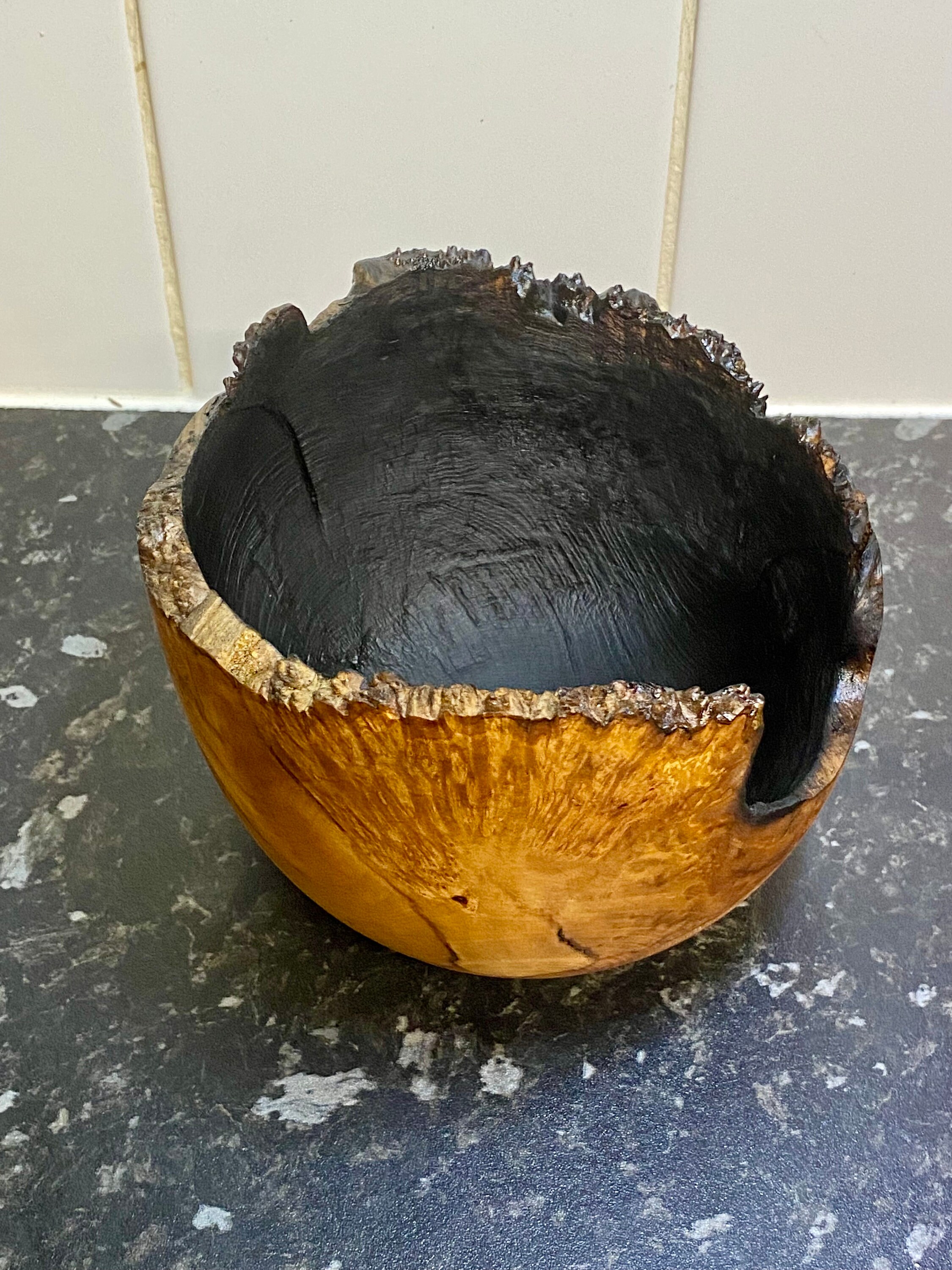 Burr Field Maple Natural Edge Bowl Vessel. Live Edge Bowl - Etsy