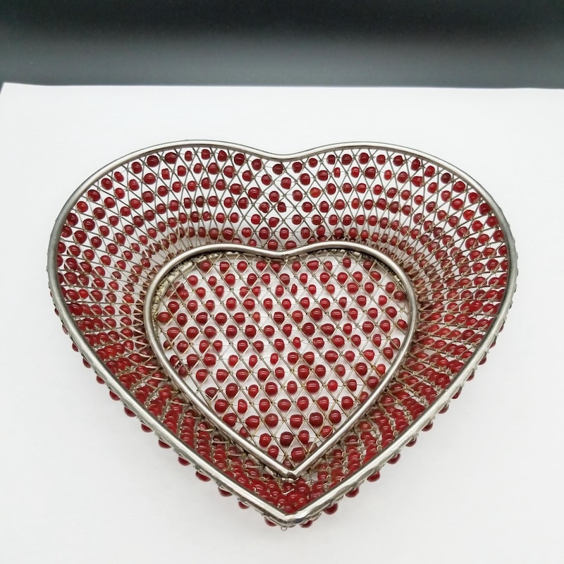 Wire Heart Basket - Etsy
