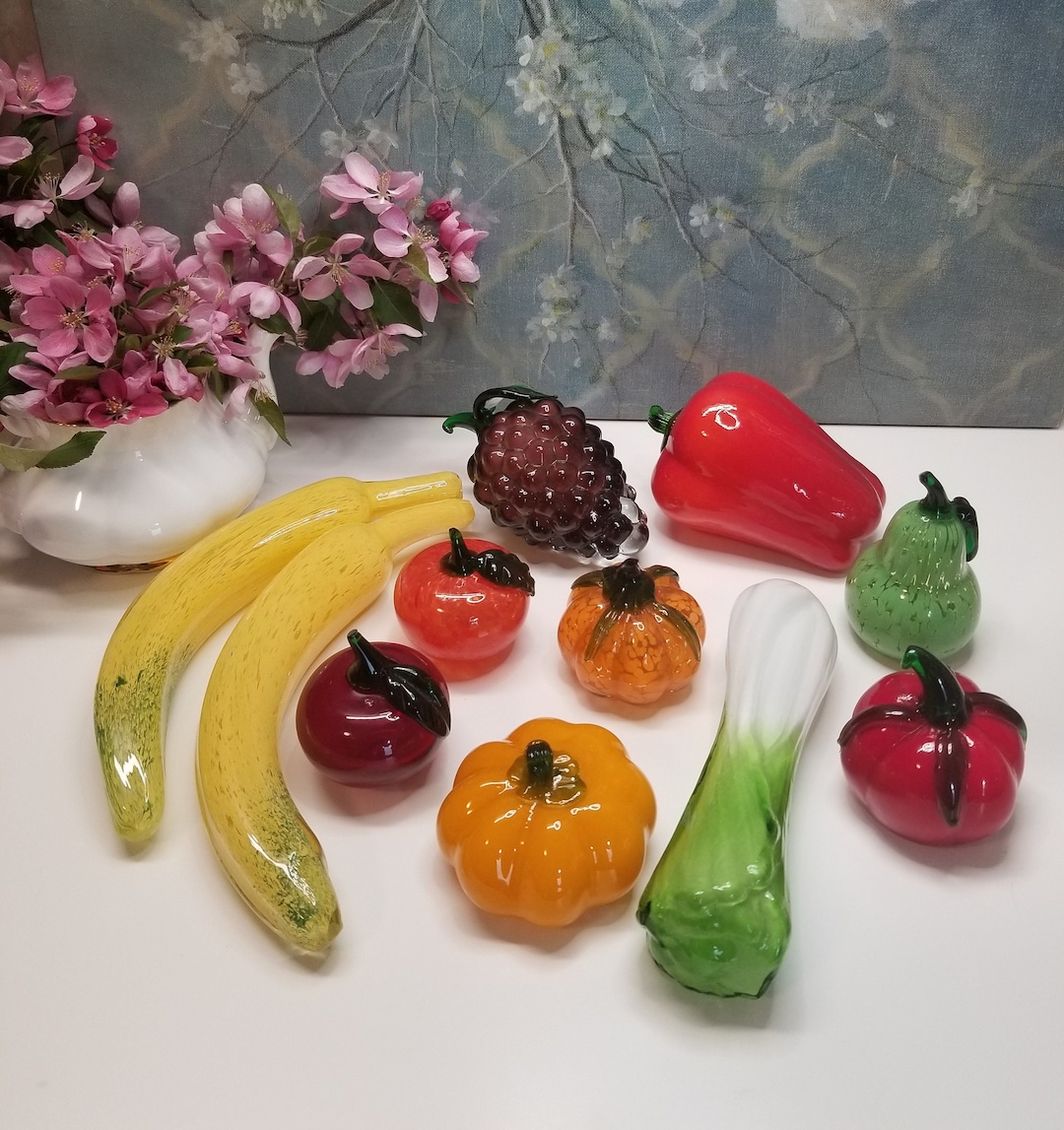 Vintage Murano Style Hand Blown Art Glass Fruits and Vegetables - Etsy