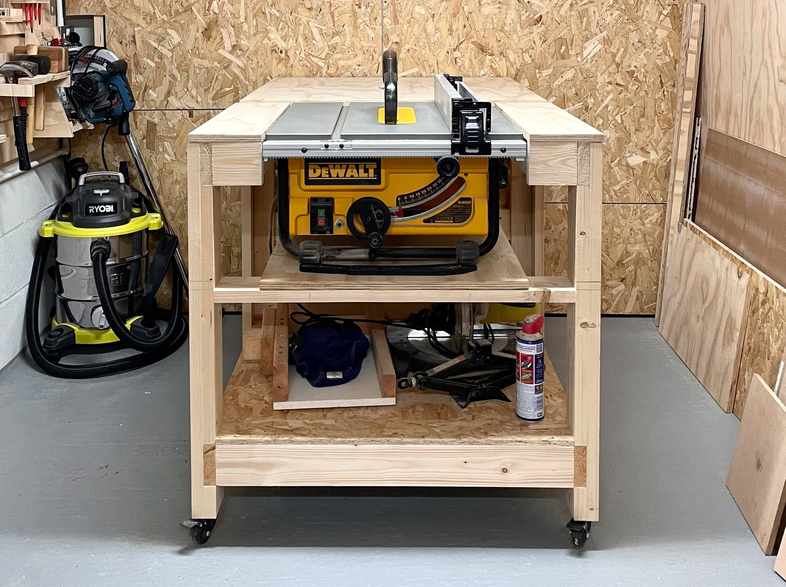 Simple Workbench Plans (table Saw Cut Out) Imperial & Metric - Etsy