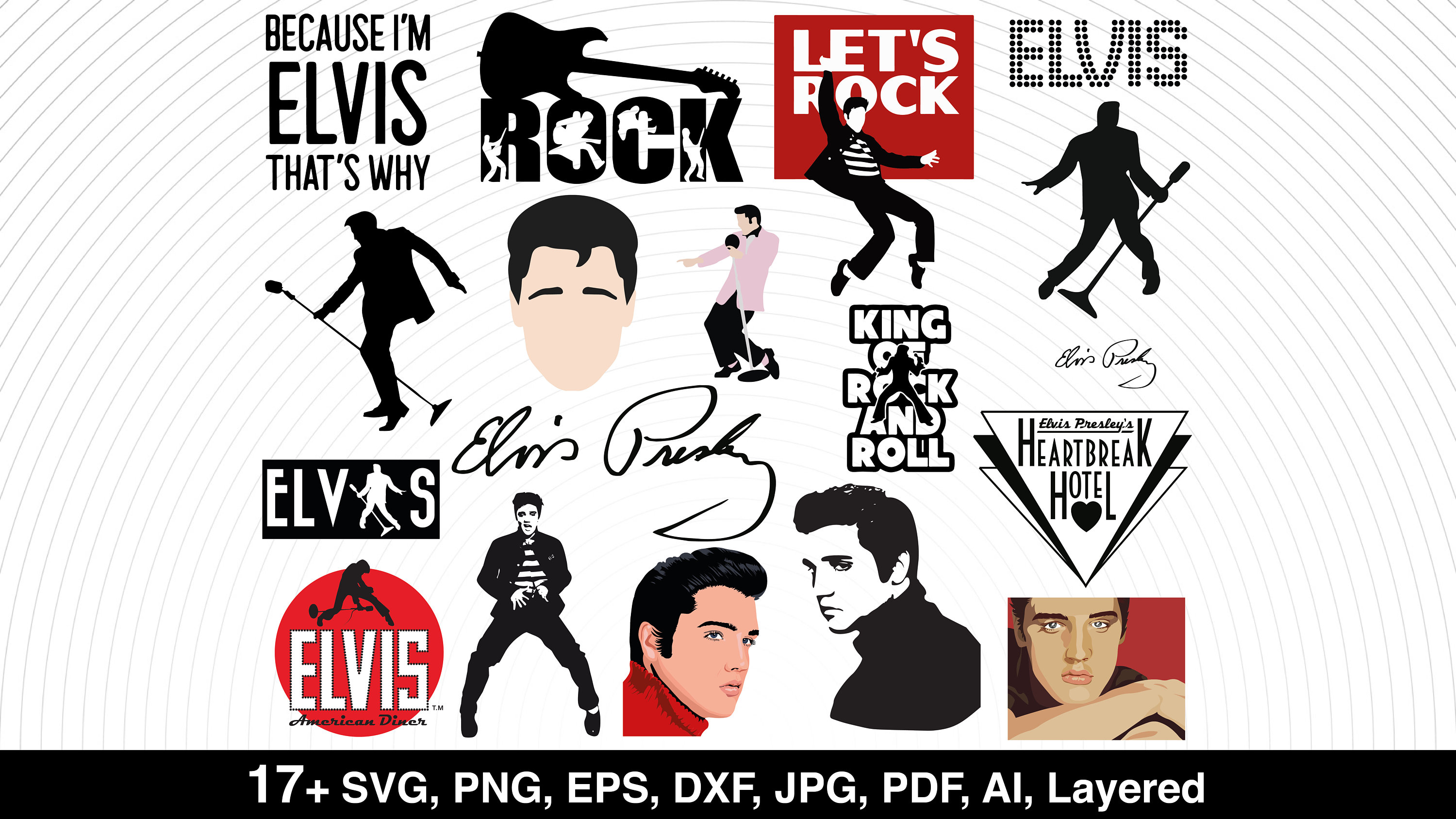 Elvis Presley Svg Bundle, Elvis Movie, Elvis Clipart, Elvis Shirt,elvis ...