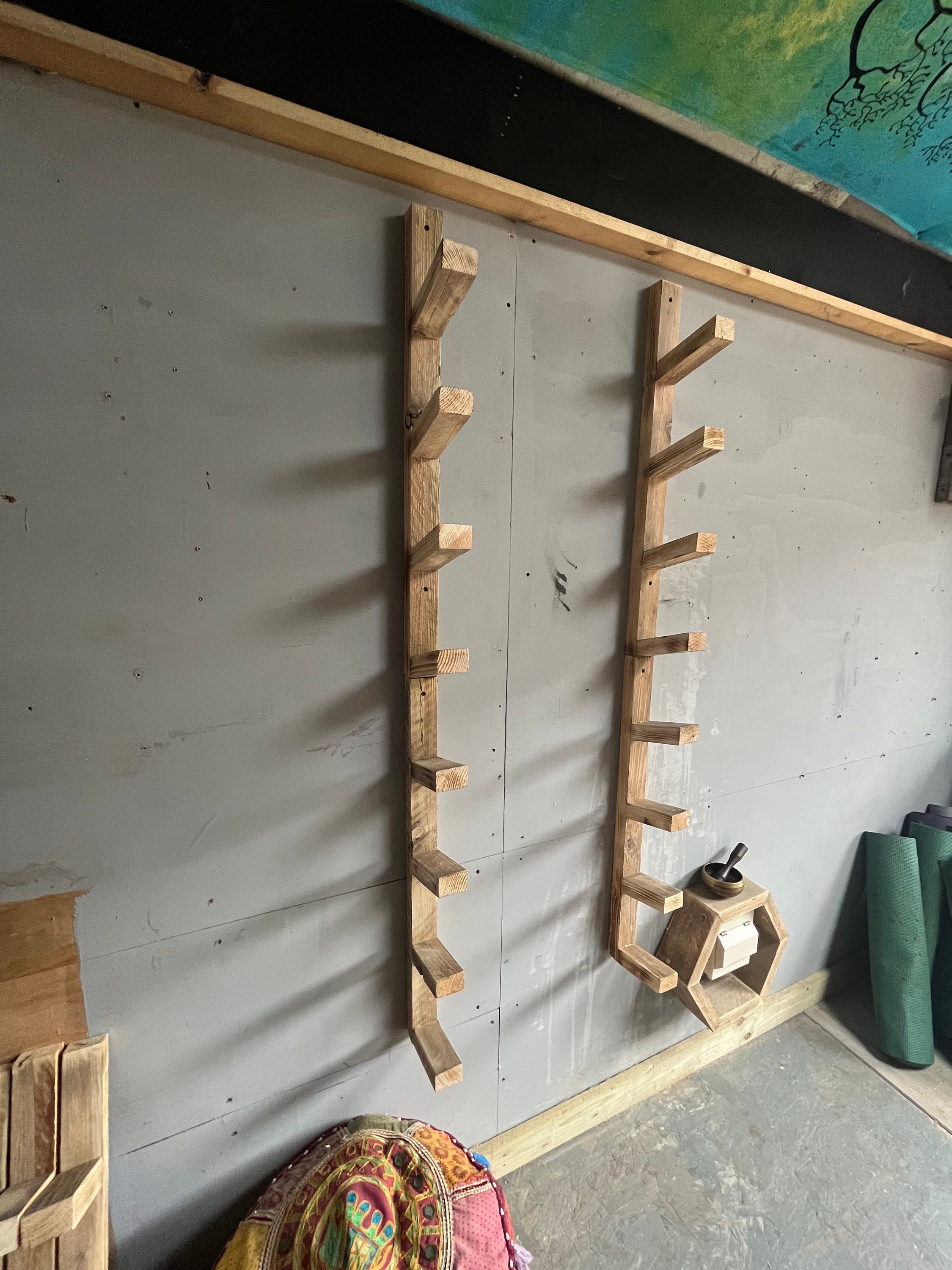 Yoga Studio Wall Hanging Yoga Mat Holder - Etsy UK