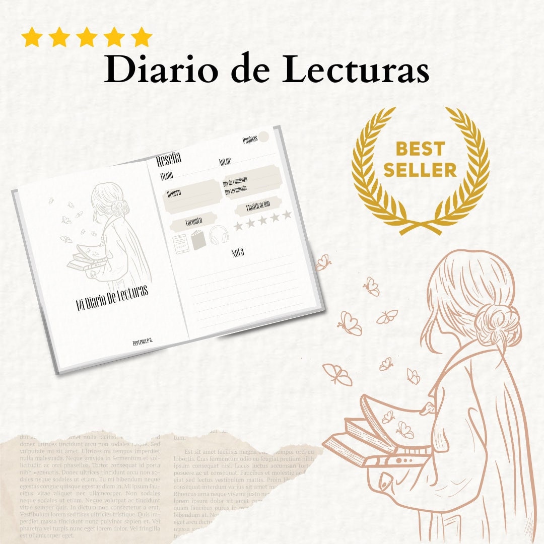 Spanish Reading Journal, Printable Reading Journal Reading Planner ...