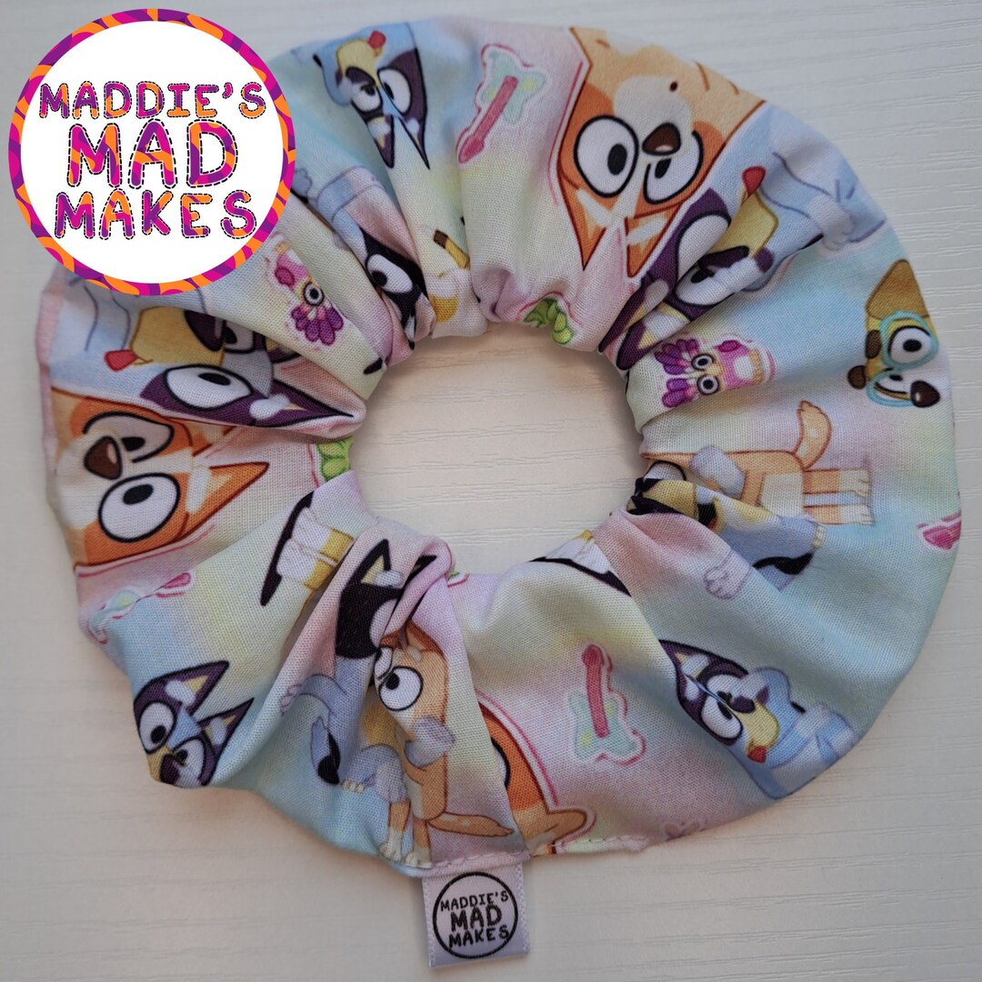 Multi-coloured Bluey and Bingo Hair Scrunchies Bluey TV Show - Etsy UK