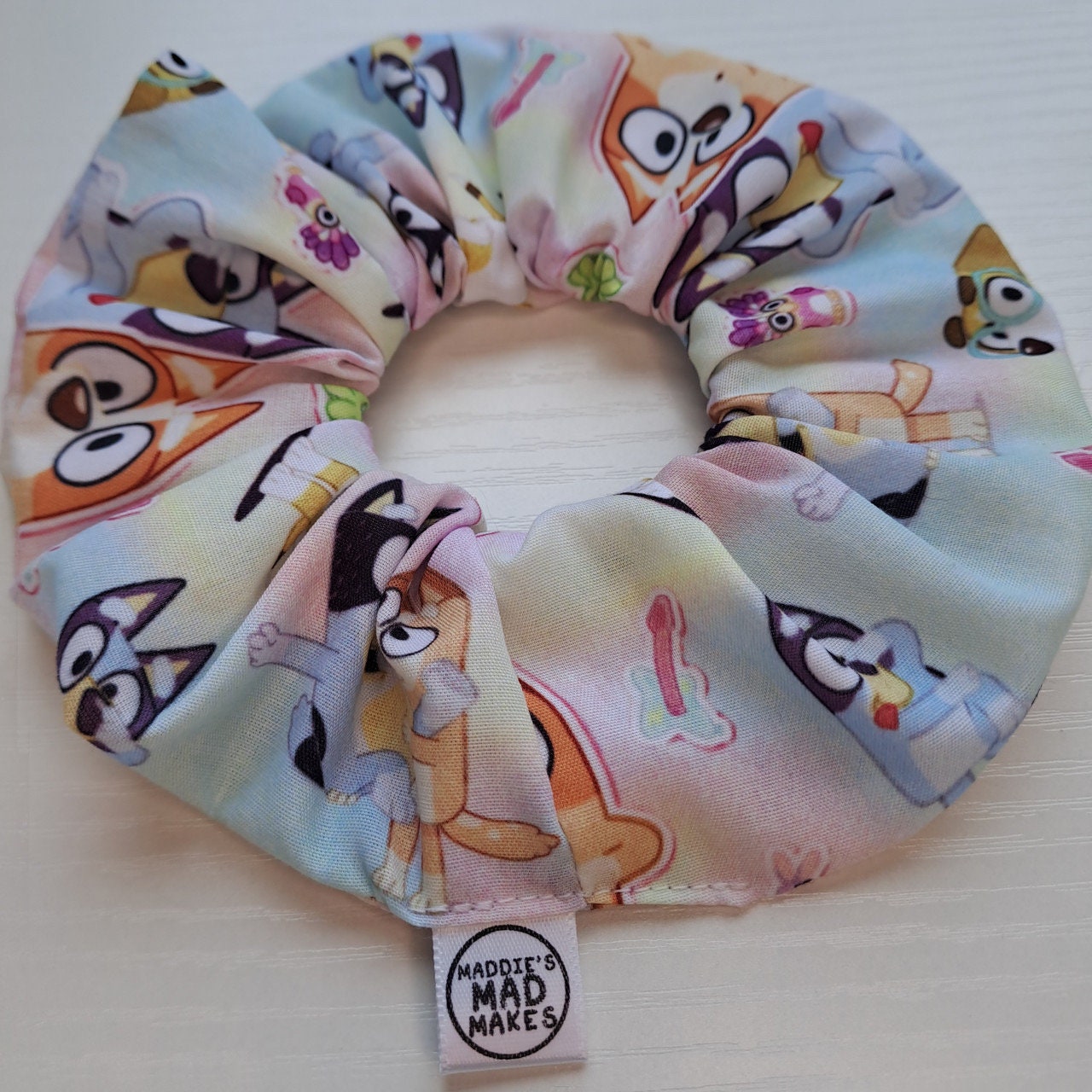 Multi-coloured Bluey and Bingo Hair Scrunchies Bluey TV Show - Etsy UK