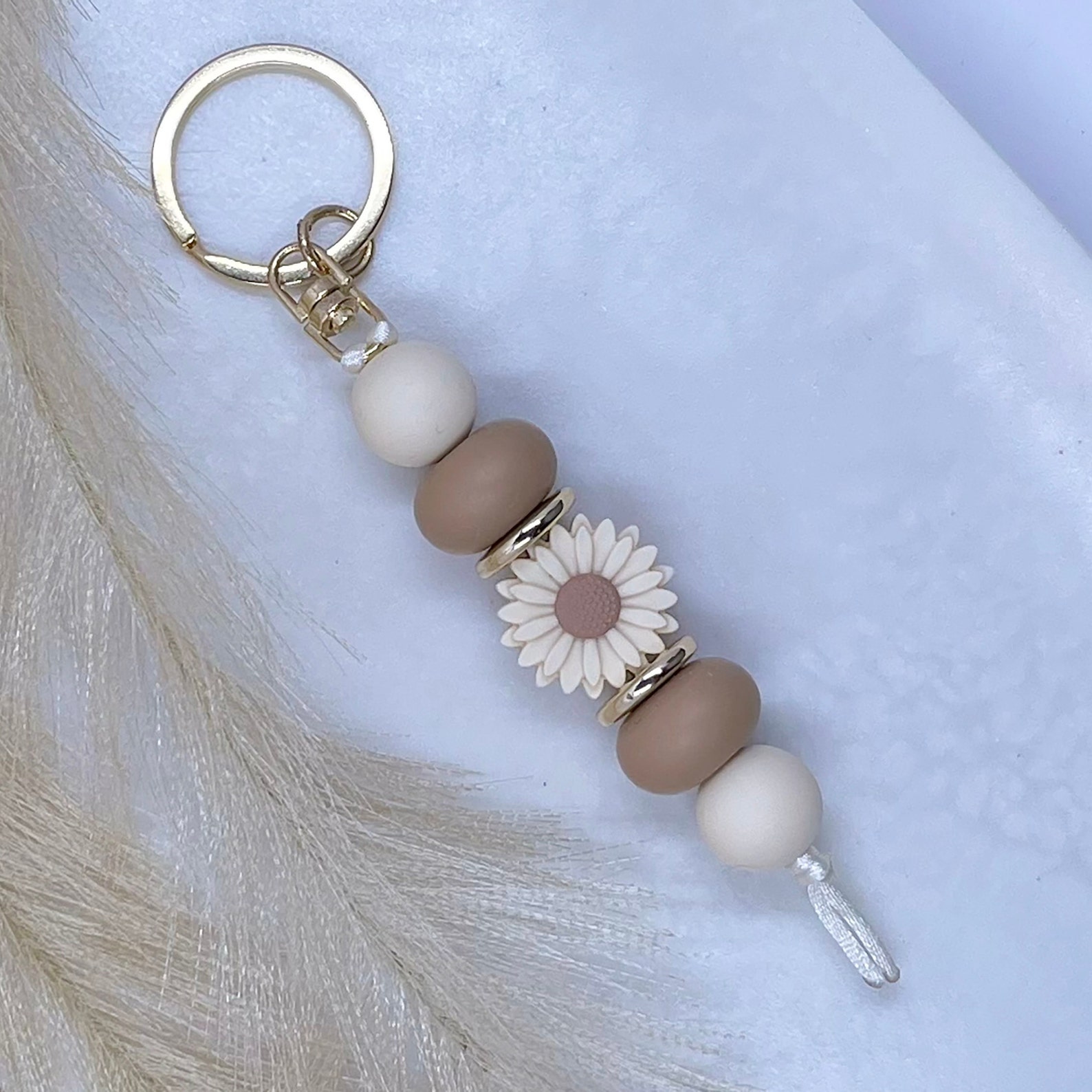 Daisy Keychains - Etsy