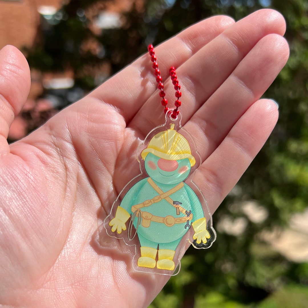 Curry Reversible Keychain Fraggle Rock Double Sided Acrylic Keychain - Etsy