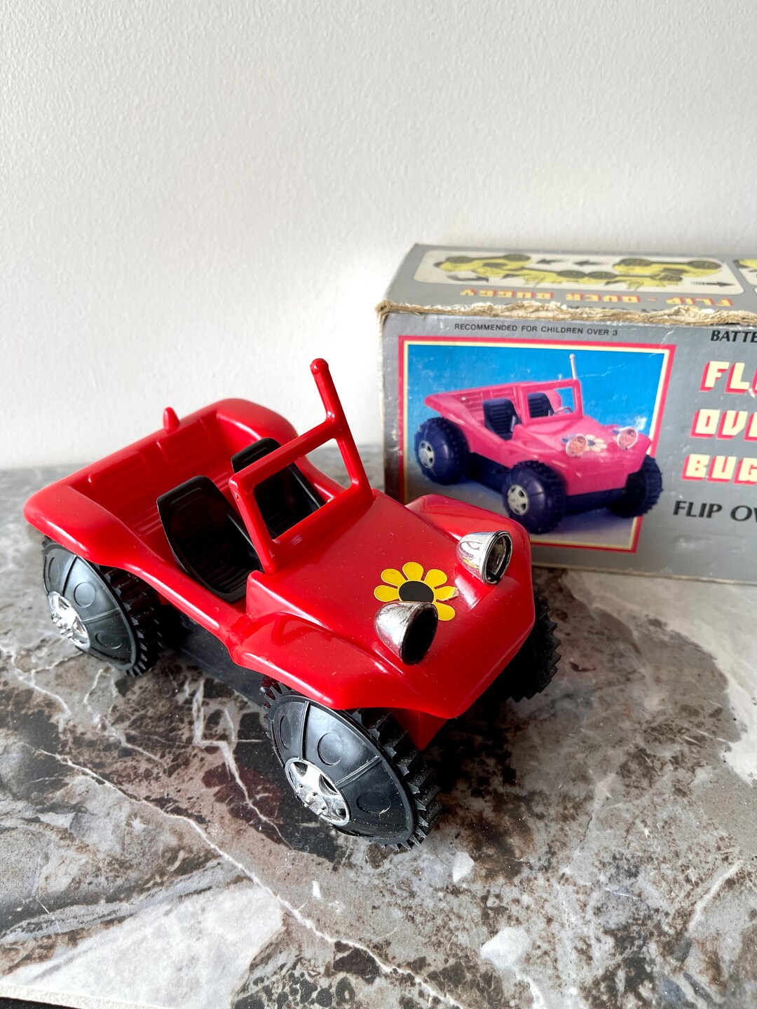 Vintage Flip Over Dune Buggy Toy Car Flower Power Battery Op - Etsy