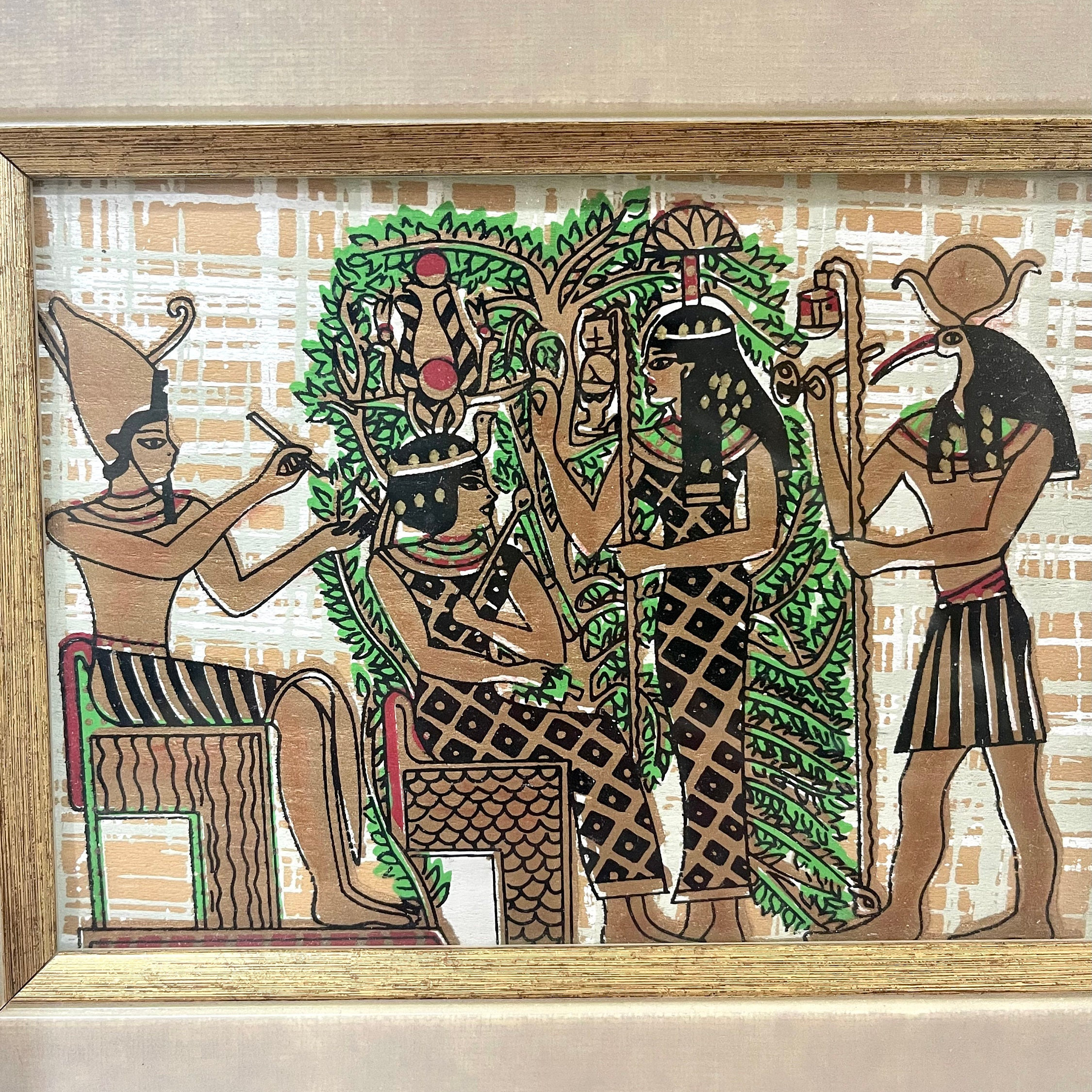 Osiris and Horus Papyrus Paper, Ancient Egyptian Framed Papyrus ...