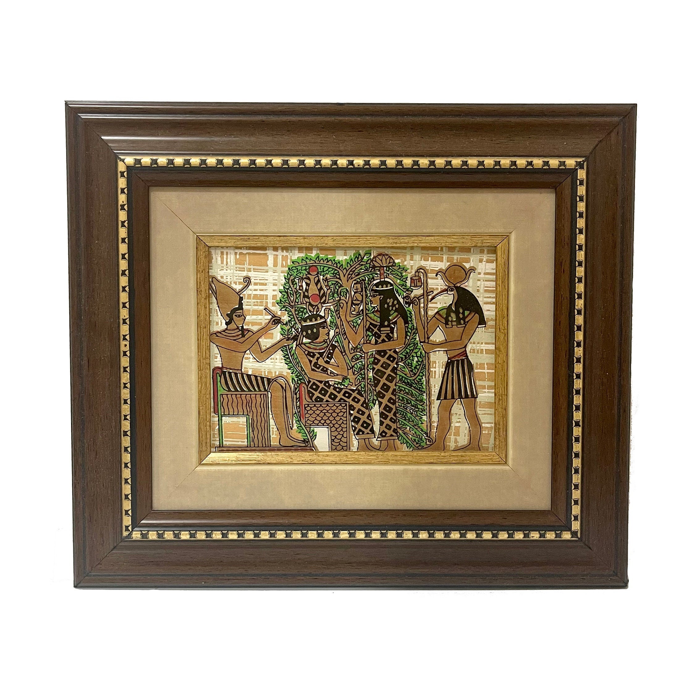 Osiris and Horus Papyrus Paper, Ancient Egyptian Framed Papyrus ...