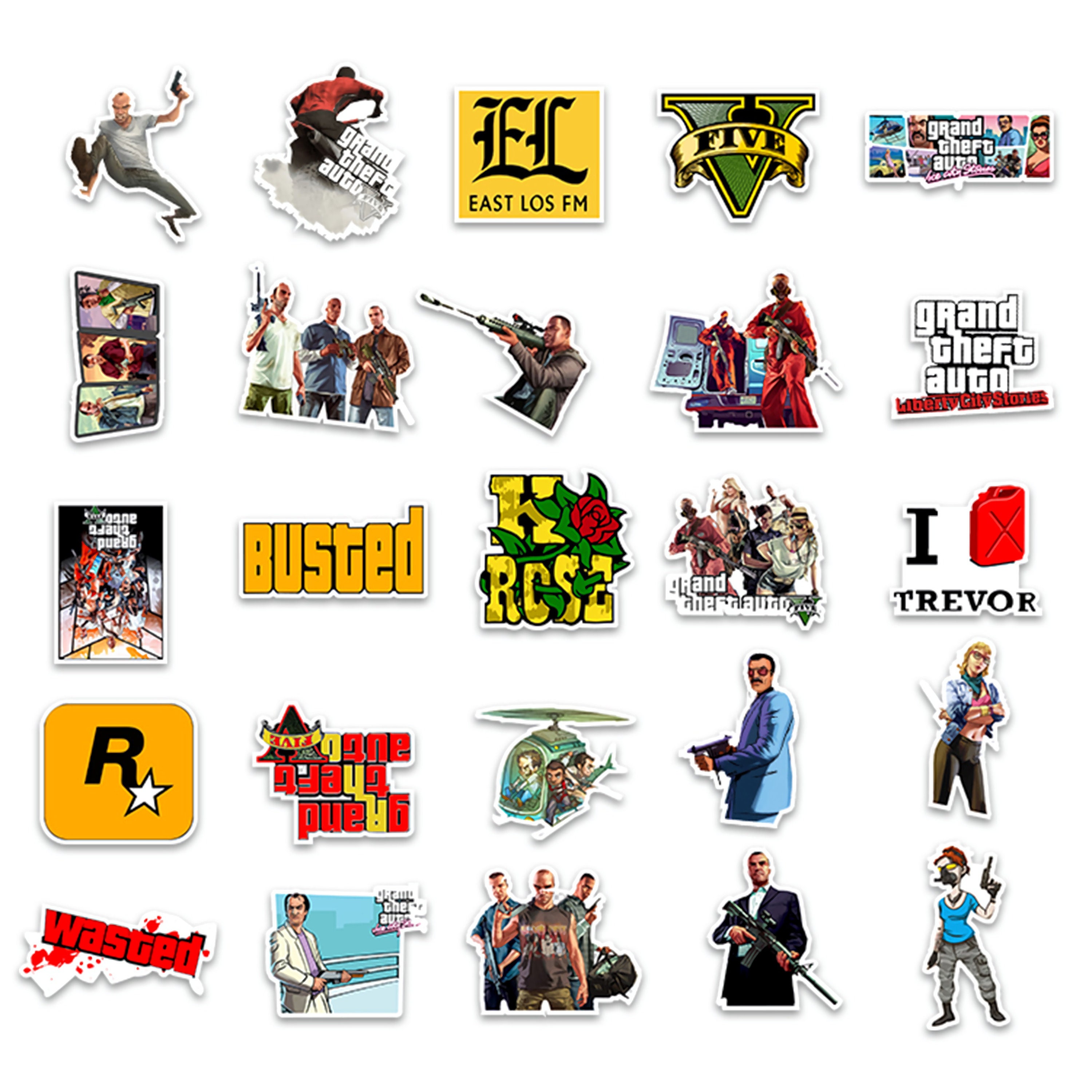 GTA Stickers Vice City Stickers Hydro-flask Random Stickers | Etsy