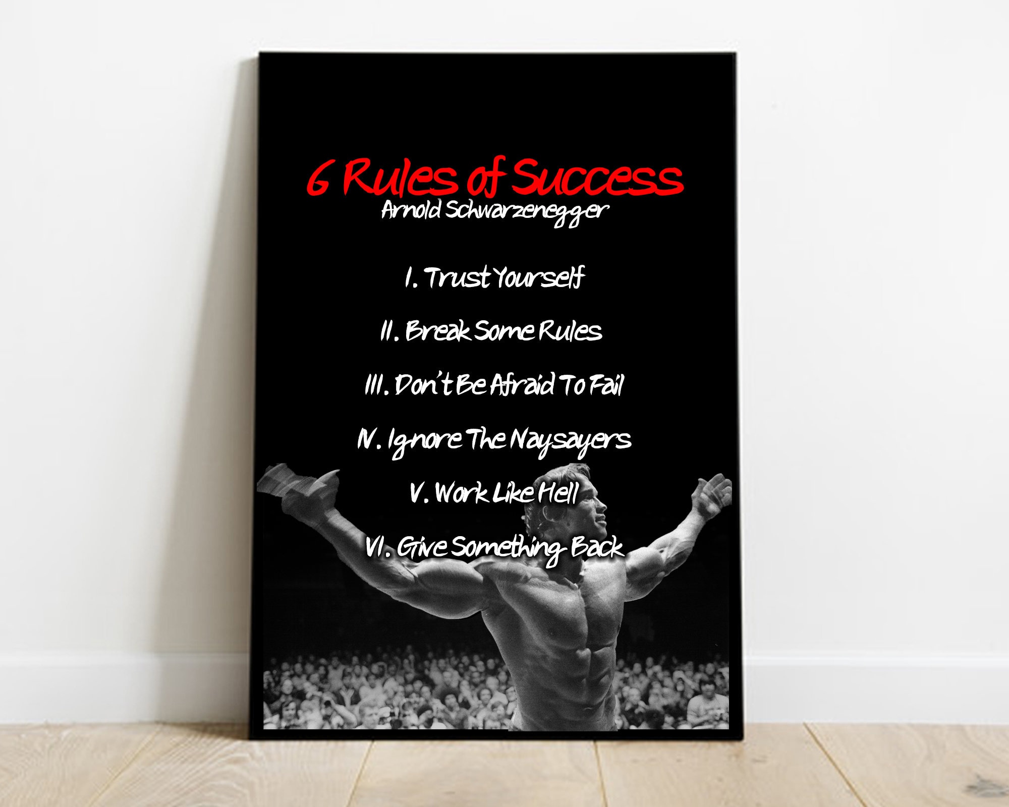 Arnold Schwarzenegger Rules Of Success
