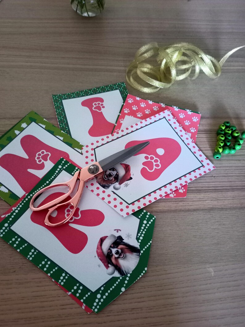 Dog Digital Download Merry Christmas Banner / Printable Dog Merry ...