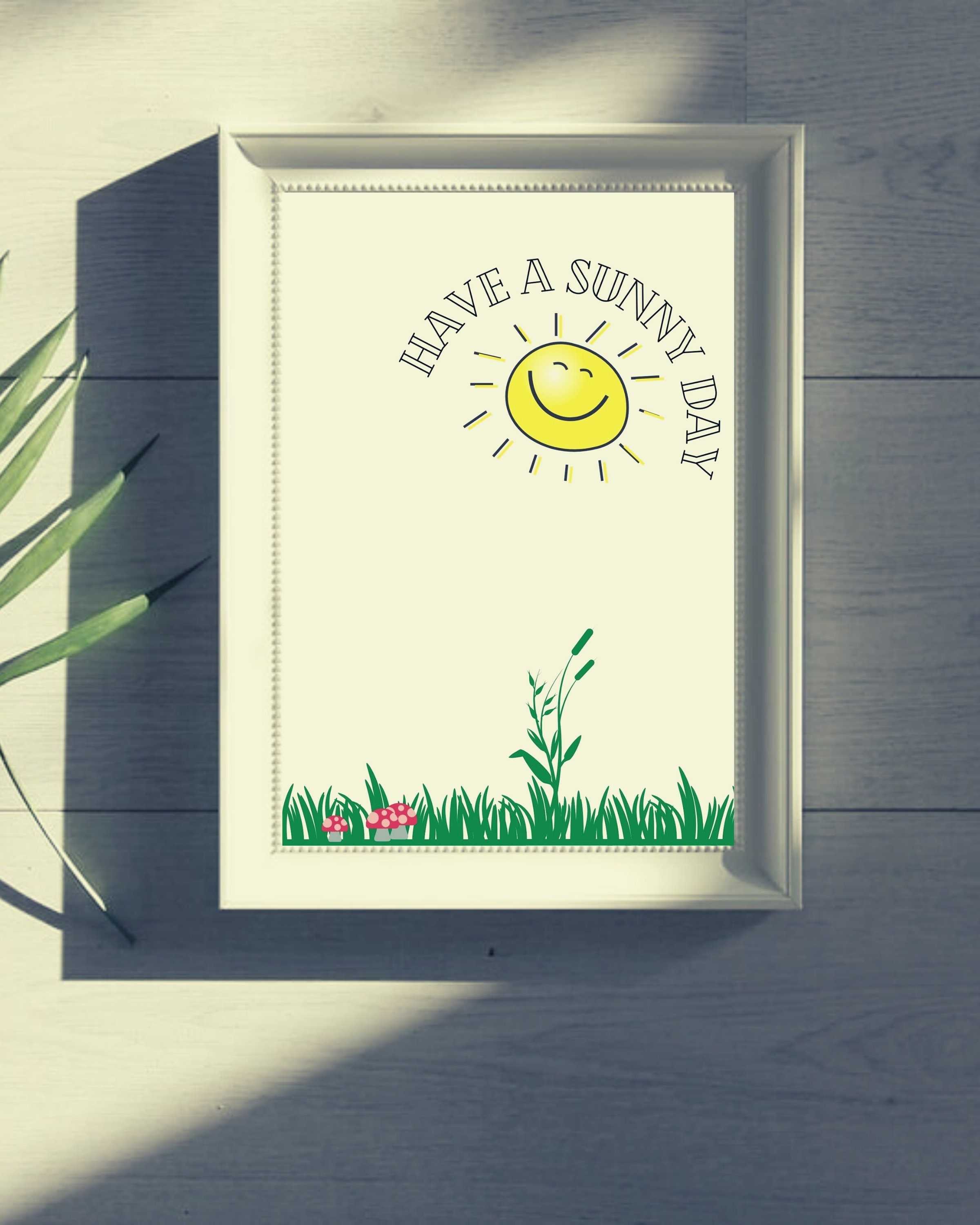 Sunny Day Print, Humorous Art, Have a Sunny Day, Fun, Touching, Art ...