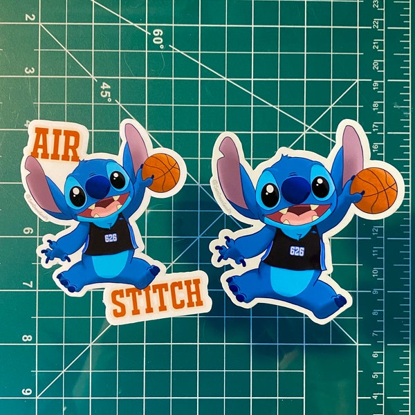 Stitch Playing Basketball - Etsy