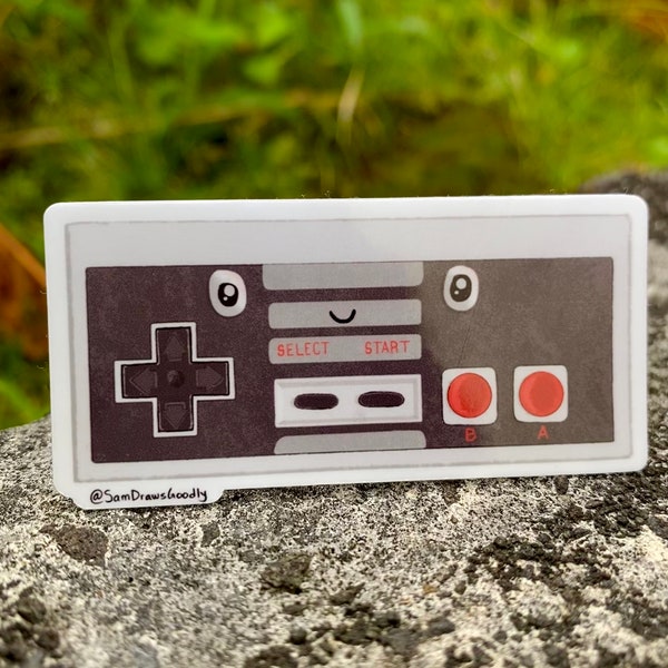 Nes Controller Sticker - Etsy