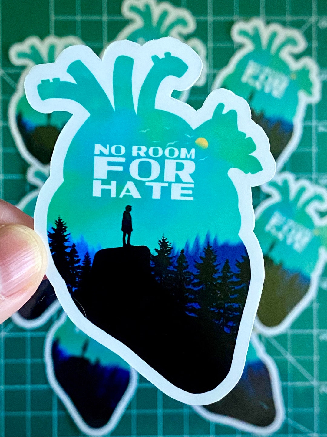 No Room for Hate in My Heart Sticker - Etsy