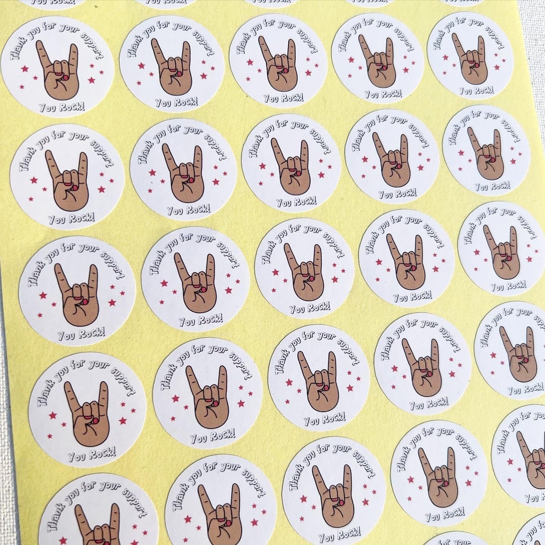 Thank You for Your Support Stickers Thank You Packaging - Etsy