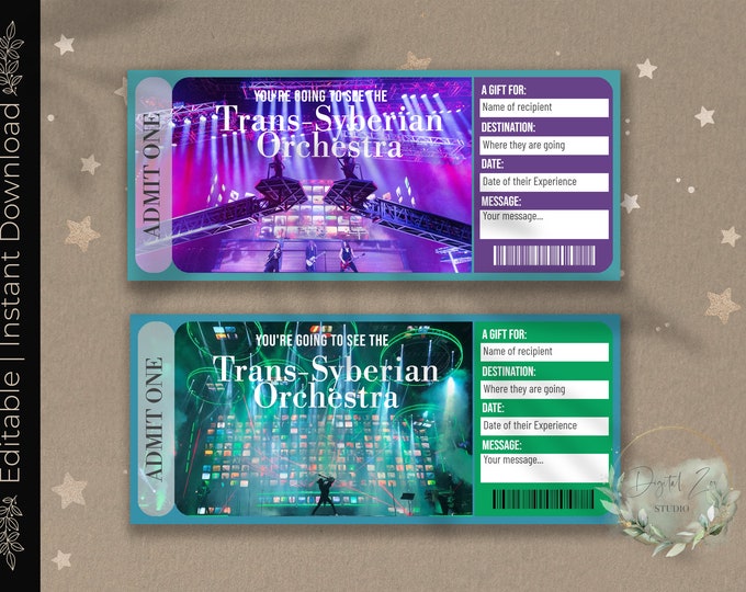 Printable Kids SKIING Surprise Reveal Ticket, Gift Voucher, Editable ...