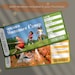 Printable SUMMER CAMP Surprise Reveal Ticket, Gift Voucher, Editable ...