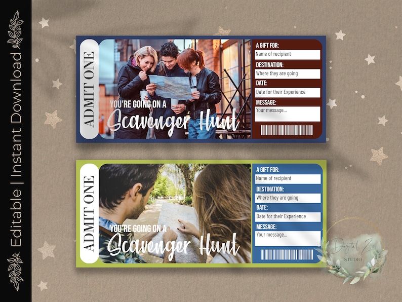 Printable URBAN SCAVENGER HUNT, Team Building Activity, Gift Reveal ...