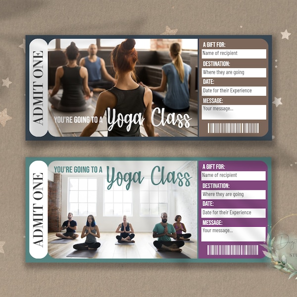 Printable HIP HOP CLASS Surprise Reveal Ticket, Gift Voucher, Editable ...