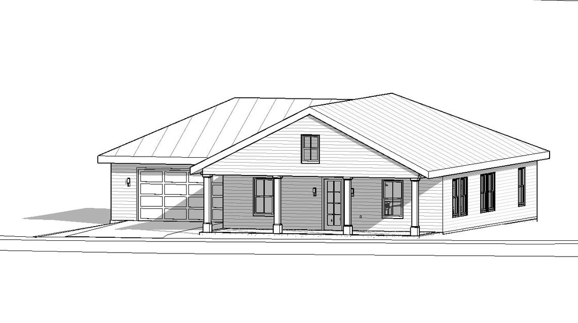 Affordable Homestead 3 Bed 2 Bath (60'x48') 1730 SF Custom House Plans ...