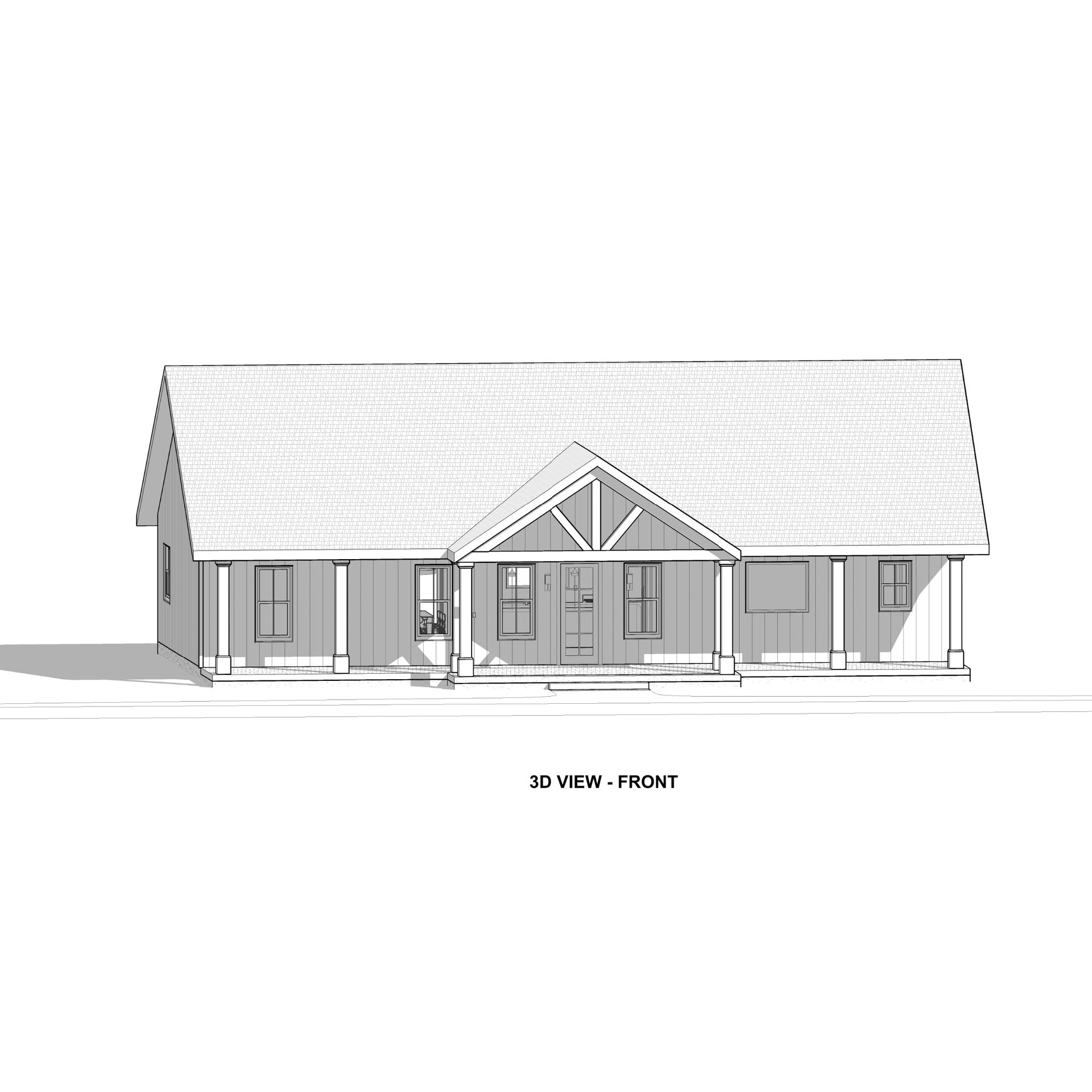 Homestead 3 Bed 2.5 Bath (60'x30') 1800 SF Custom House Plans and ...