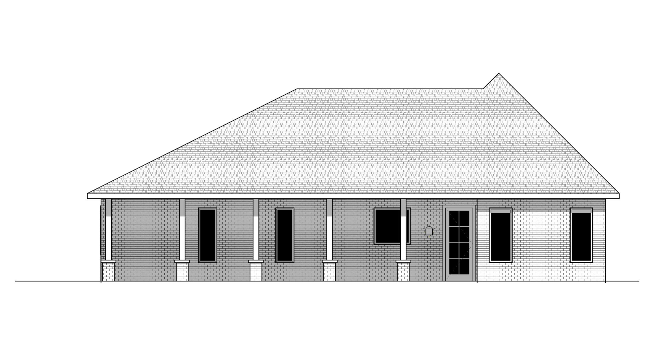 Affordable Brick Homestead 3 Bed 3 Bath (55' X 46') 1823 SF Custom ...