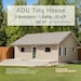 Adu Tiny House Cabin 2 Bed 1 Bath 30 X25 750sf Custom House Plans
