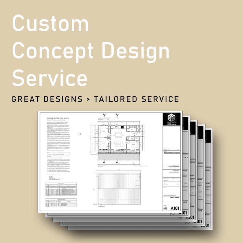Custom House Concept Design Drawings - Etsy