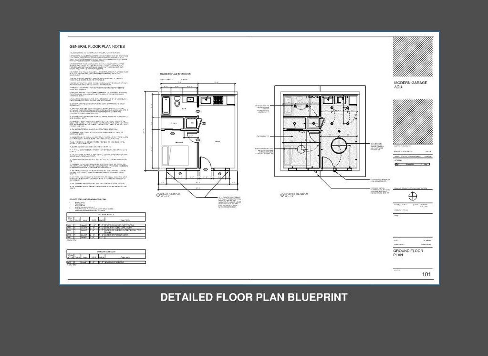 Modern Garage ADU 1 Bed 1 Bath (20'x20') 400 SF - Affordable Custom ...