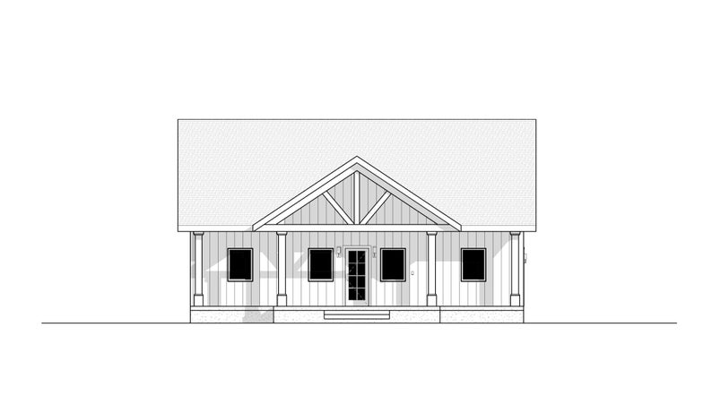Spacious Cottage 3 Bed 2 Bath (40'x40') Custom House Plans and Blueprints - Elevations, Roof ...
