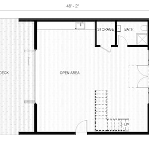 Modern Vacation Cabin Loft 30' X 30' Open Plan Cabin / Design Blueprint ...