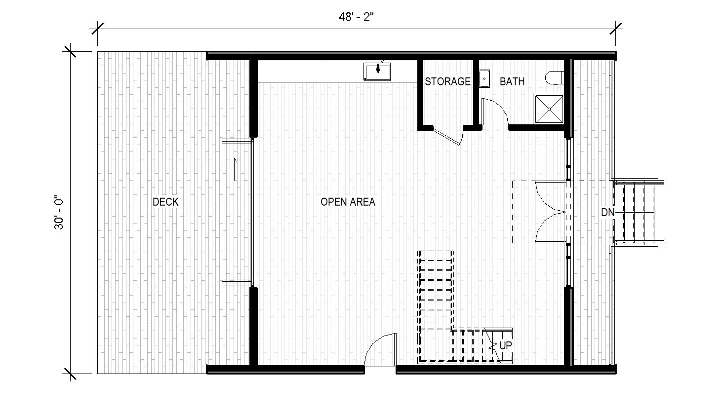 Modern Vacation Cabin Loft 30' X 30' Open Plan Cabin / Design Blueprint ...