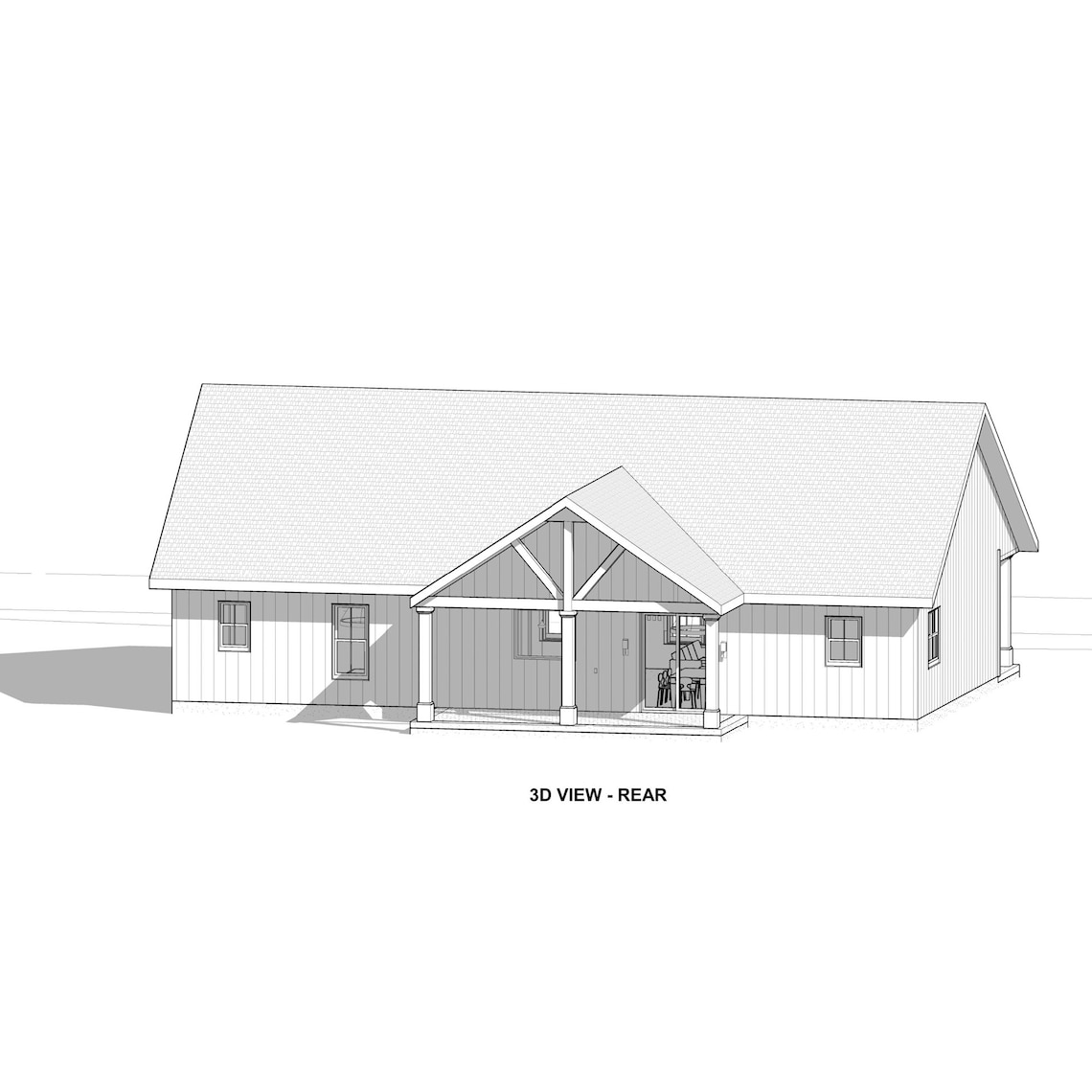 Homestead 3 Bed 2.5 Bath (60'x30') 1800 SF Custom House Plans and ...