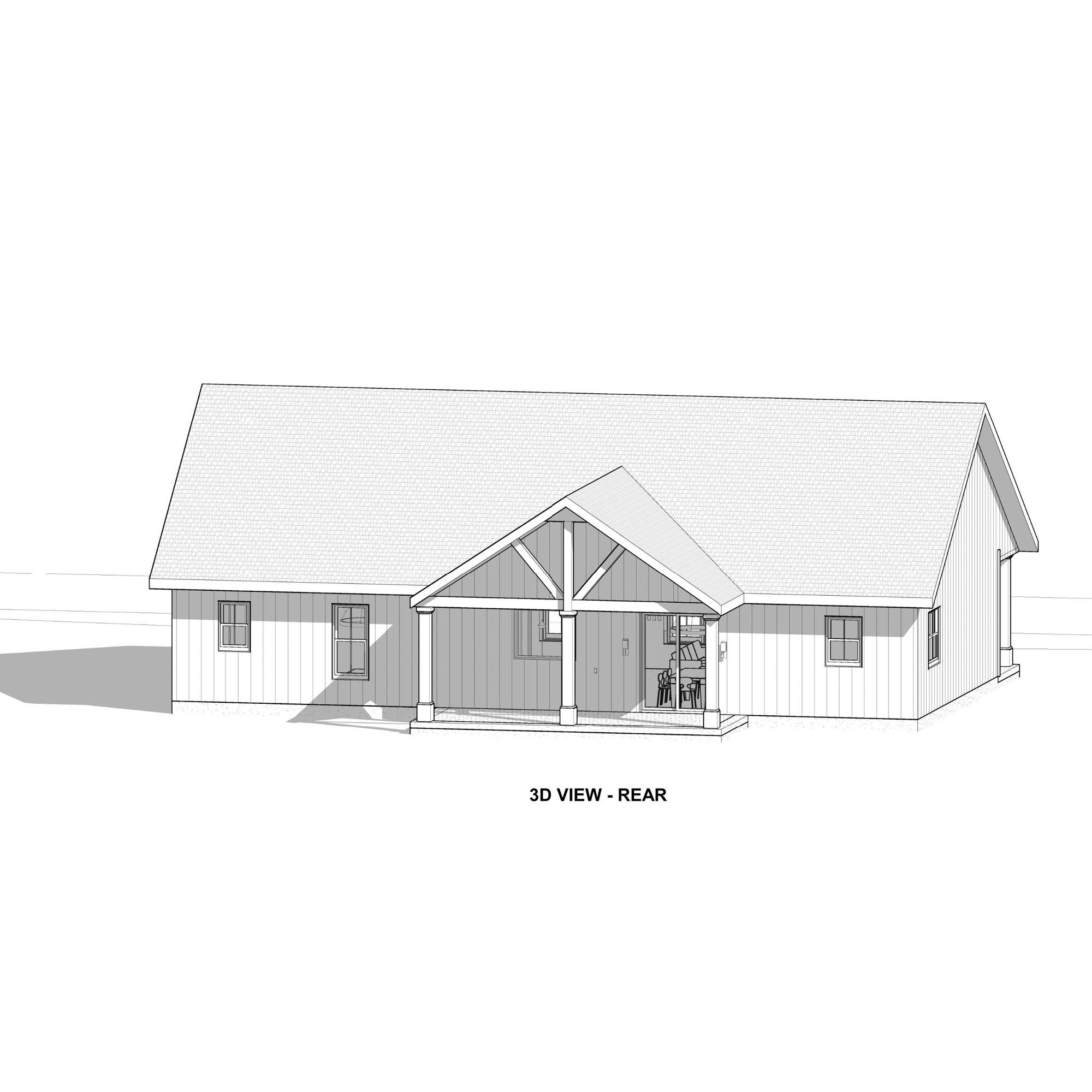Homestead 3 Bed 2.5 Bath (60'x30') 1800 SF Custom House Plans and ...