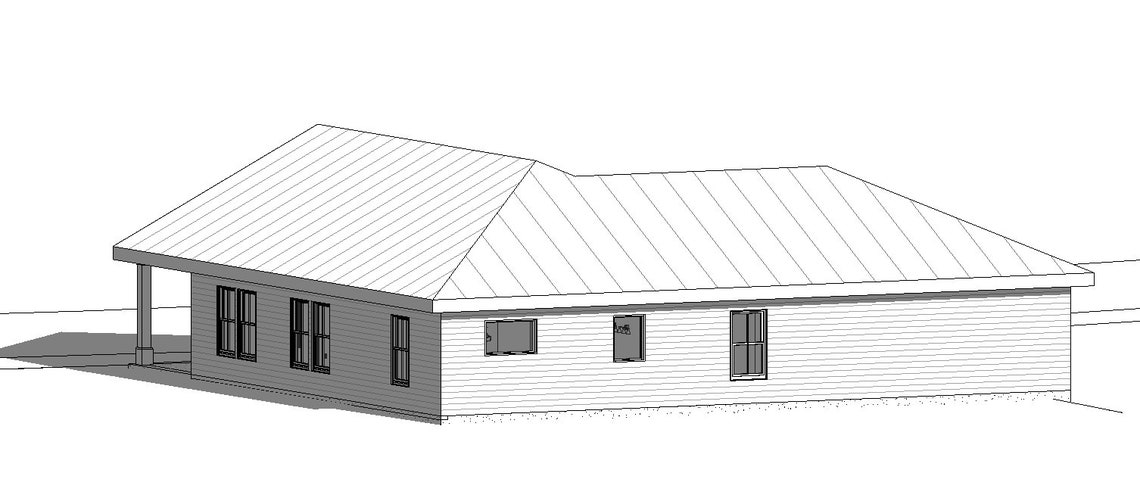 Affordable Homestead 3 Bed 2 Bath (60'x48') 1730 SF Custom House Plans ...