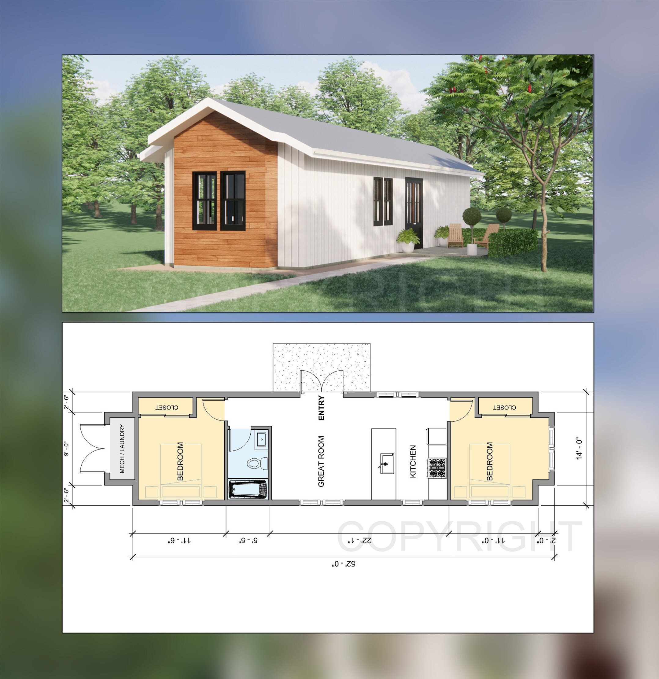 Narrow House Plans Custom Designs Narrow House Plans Etsy UK