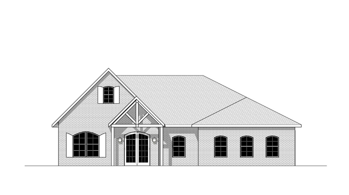 Affordable Brick Homestead 3 Bed 3 Bath (55' X 46') 1823 SF Custom ...