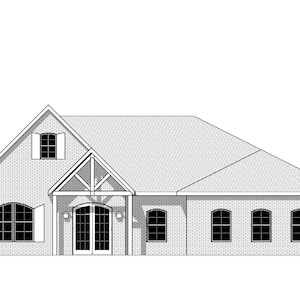 Affordable Brick Homestead 3 Bed 3 Bath (55' X 46') 1823 SF Custom ...