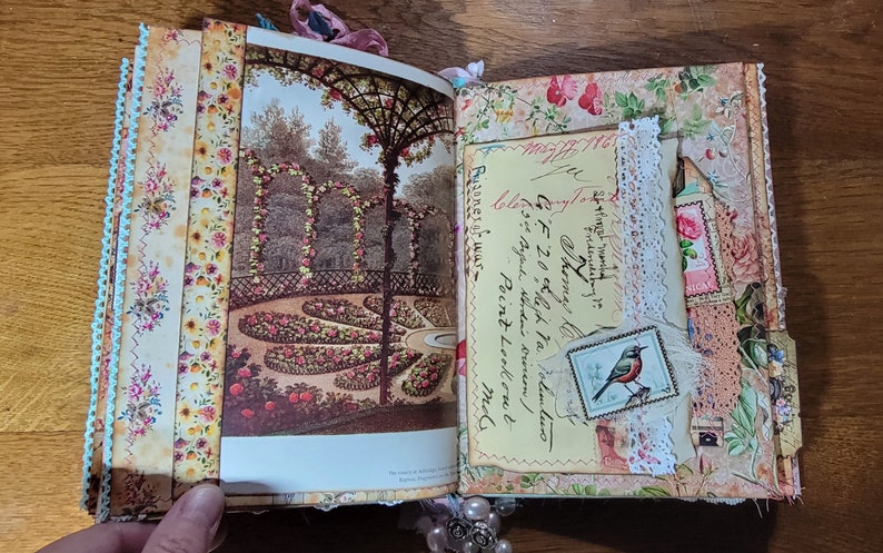 Pink Shabby Journal - Etsy