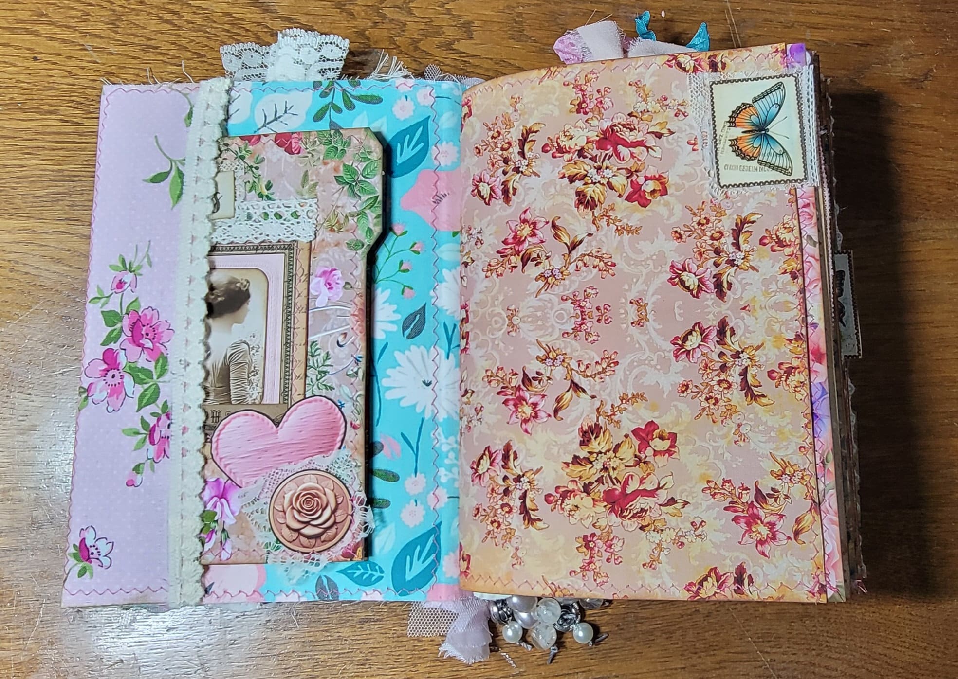 Pink Shabby Journal - Etsy