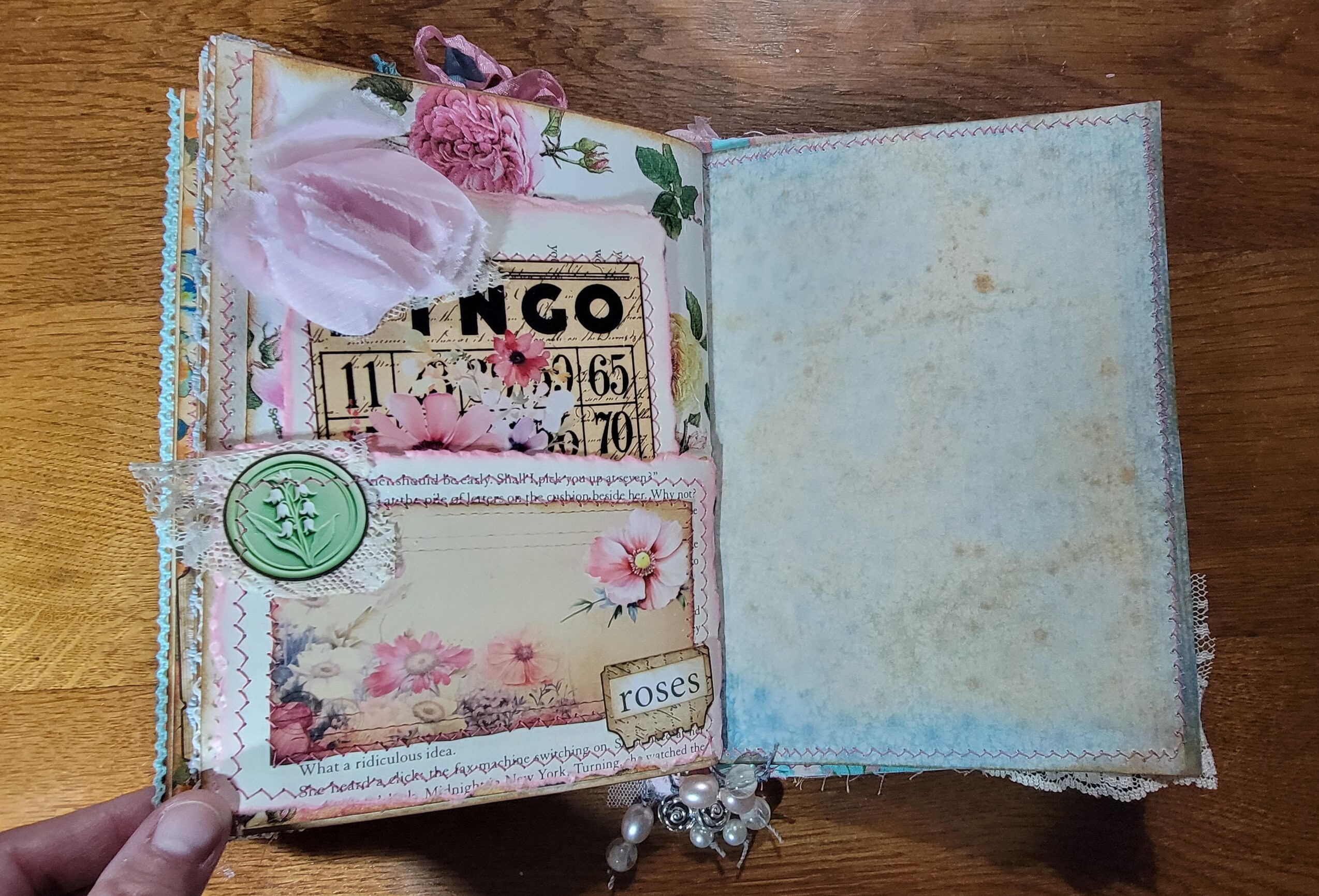 Pink Shabby Journal - Etsy