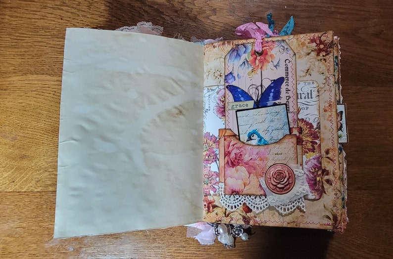 Pink Shabby Journal - Etsy