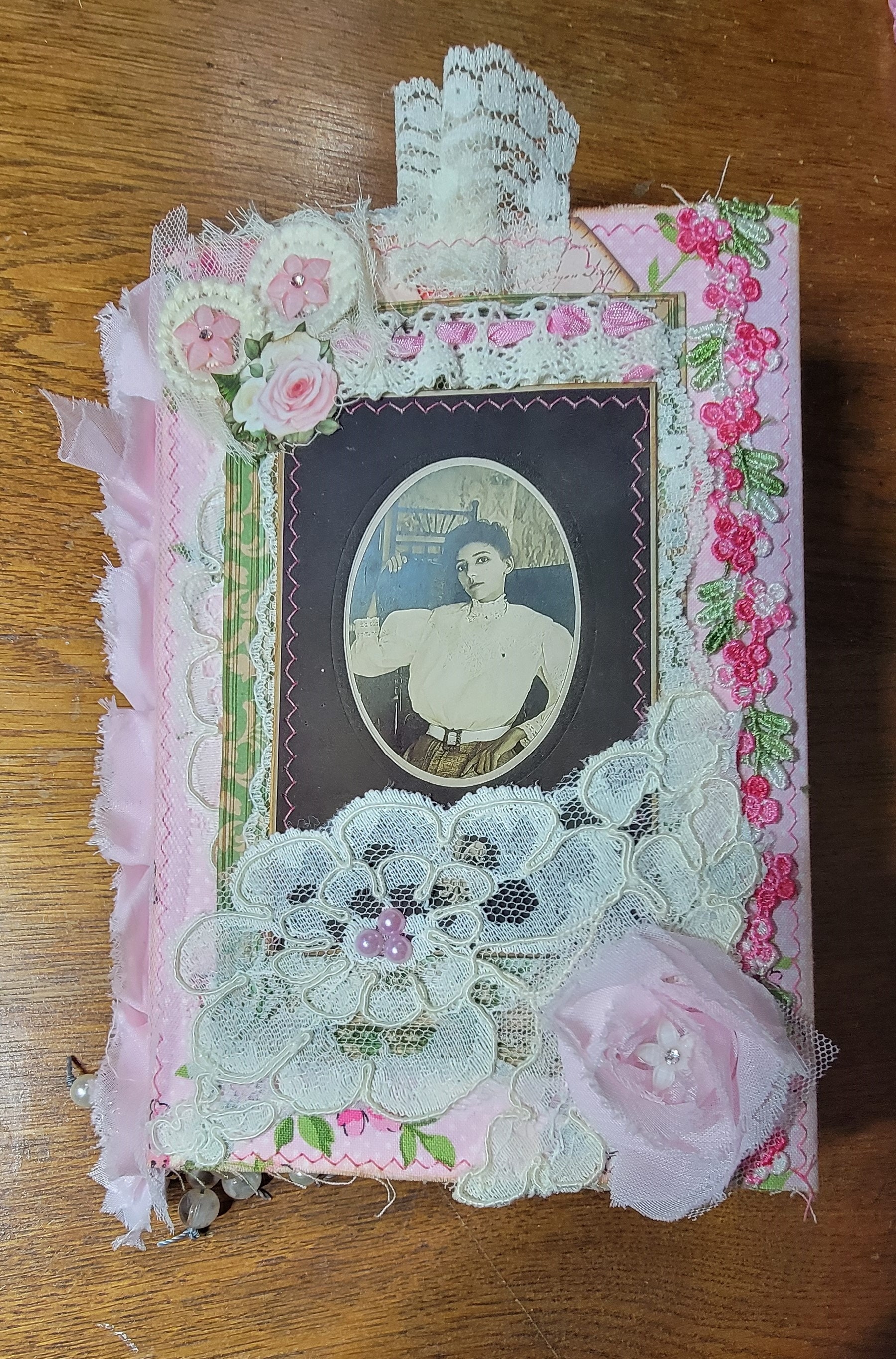 Pink Shabby Journal - Etsy